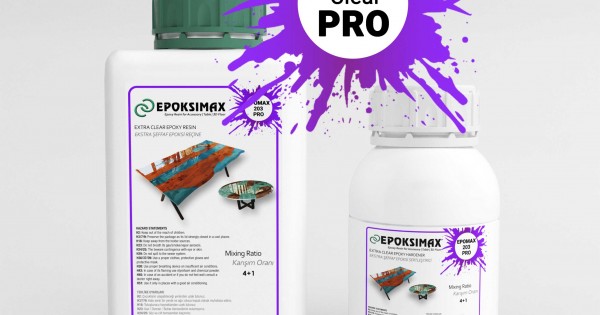 EPOMAX 203 PRO Ekstra Şeffaf Epoksi Reçine 1,5 KG